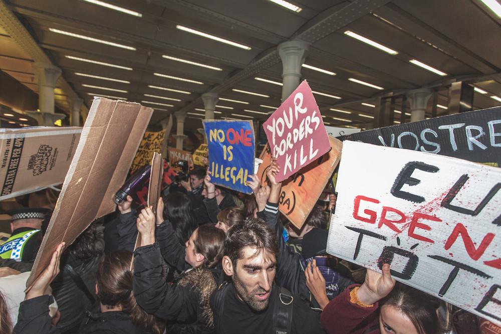 Radical Protesters Shut Down London's Eurostar Terminal in Solidarity ...